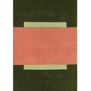 Premium Quality Modern Abstract Handmade Woolen Designer Tufted Area ...