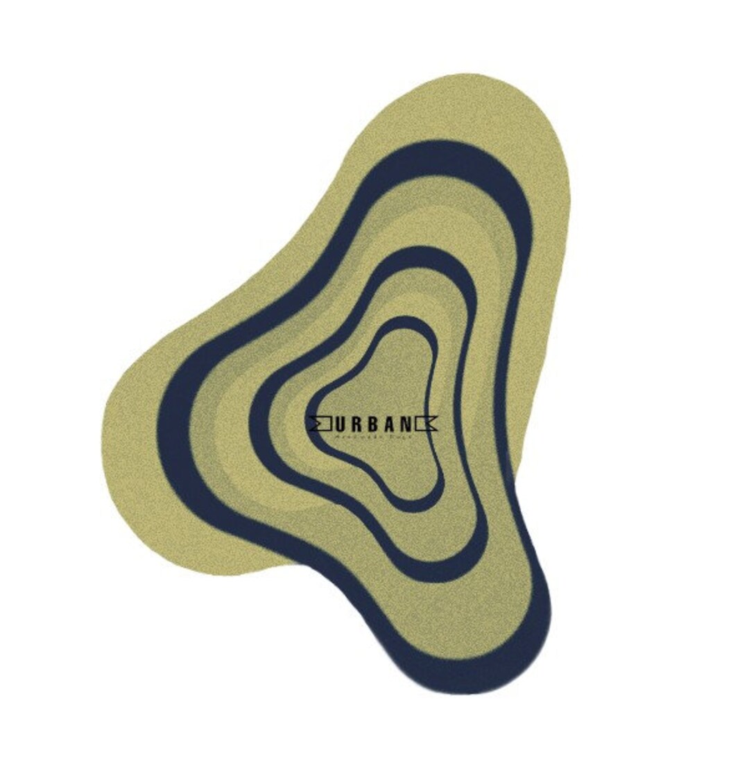 Modern Abstract Irregular Odd Shape Handmade Area Rug for Living Room ...