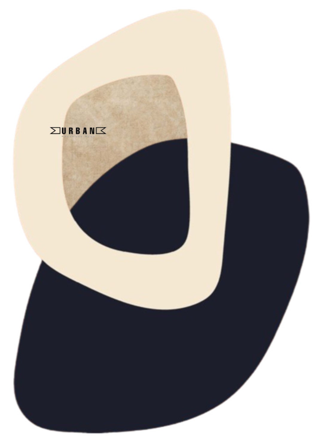 Minimalist Modern Abstract Irregular Odd Shape Unique Woollen Handmade ...