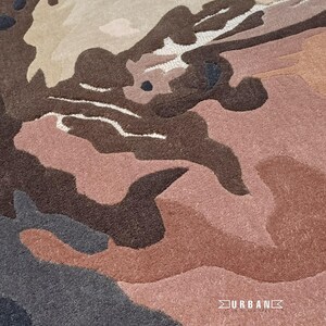 Premium Quality Loop Cut Textured Modern Abstract Handmade Woolen ...