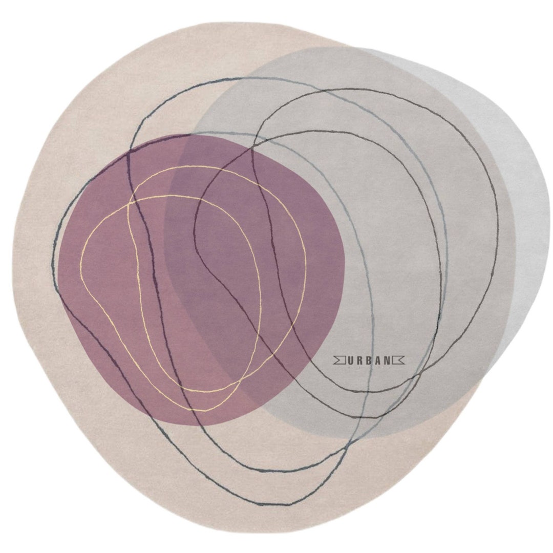 Modern Abstract Irregular Odd Shape Unique Ombre Designer Handmade ...