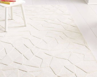 Premium Quality Handmade Modern Abstract Woolen Hand Tufted - Etsy