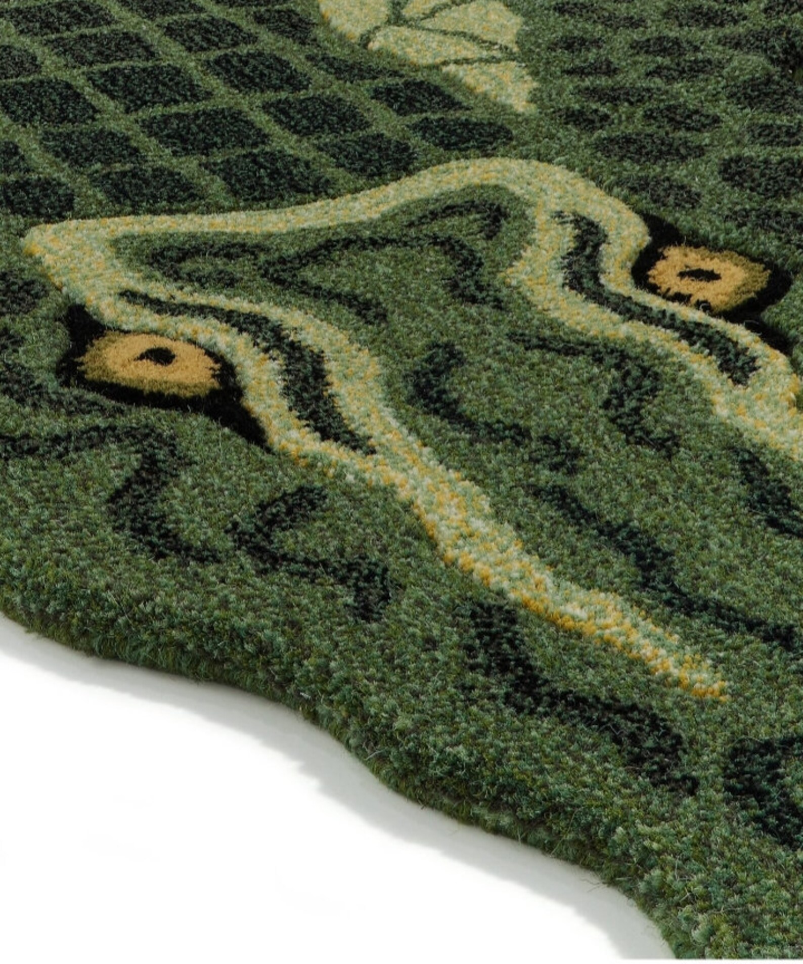 Handmade Tufted Crocodile Shape Wool Rug for Kids Room Living - Etsy