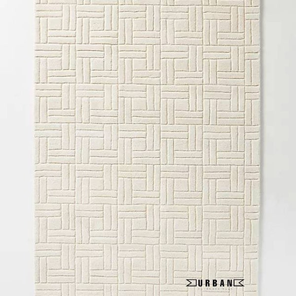 White Wool Rug - Etsy