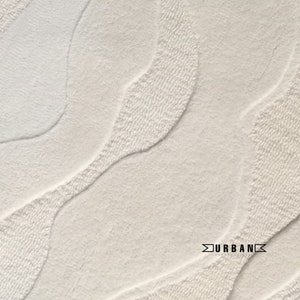 Minimalist Ivory White Cream Textured Round Modern Abstract Handmade ...