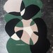 Modern Abstract Green Irregular Shape Woolen Hand Tufted Designer Area ...