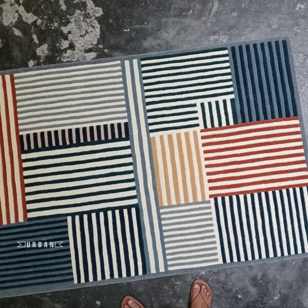 Modern Abstract Rug - Etsy