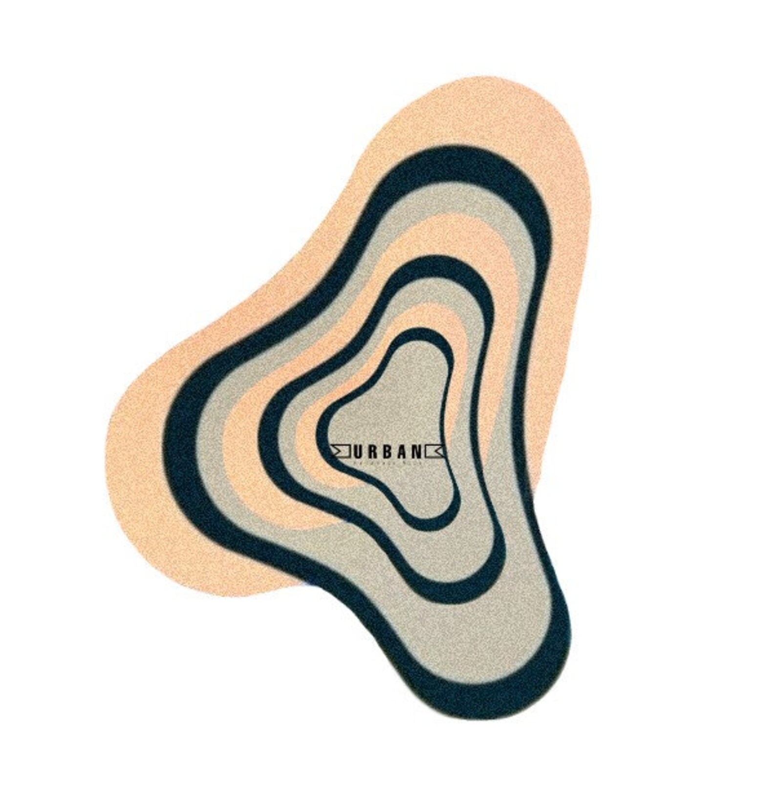 Modern Abstract Irregular Odd Shape Handmade Area Rug for Living Room ...
