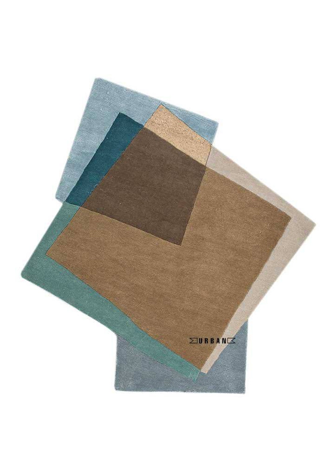 Modern Abstract Irregular Odd Shape Unique Handmade Designer Woolen ...