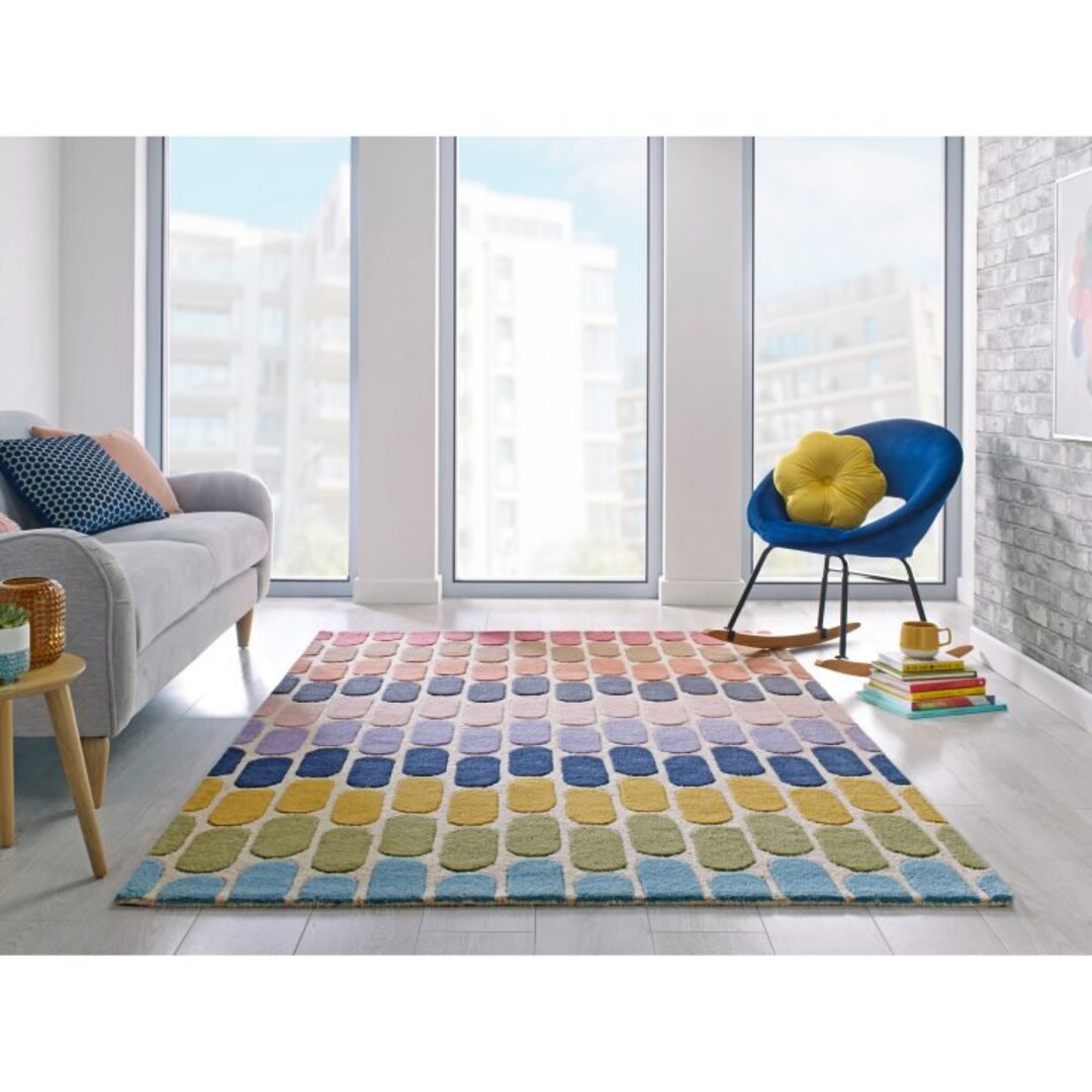 Handmade Modern Abstract Woolen Area Rug for Living Room Bedroom ...