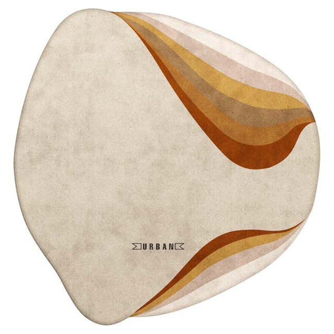 Minimalist Modern Abstract Irregular Odd Shape Unique Handmade Woolen ...