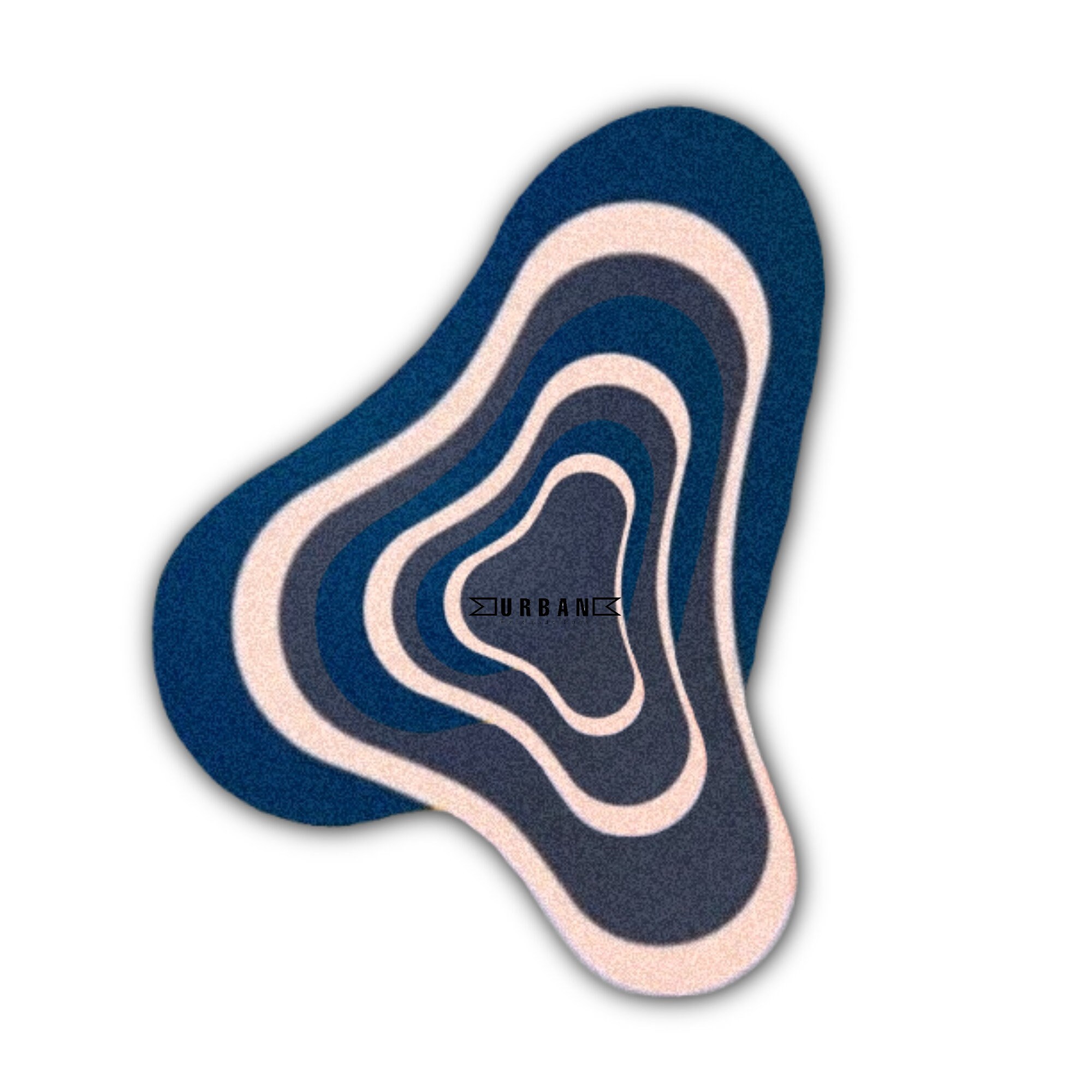 Modern Abstract Irregular Odd Shape Handmade Area Rug for Living Room ...