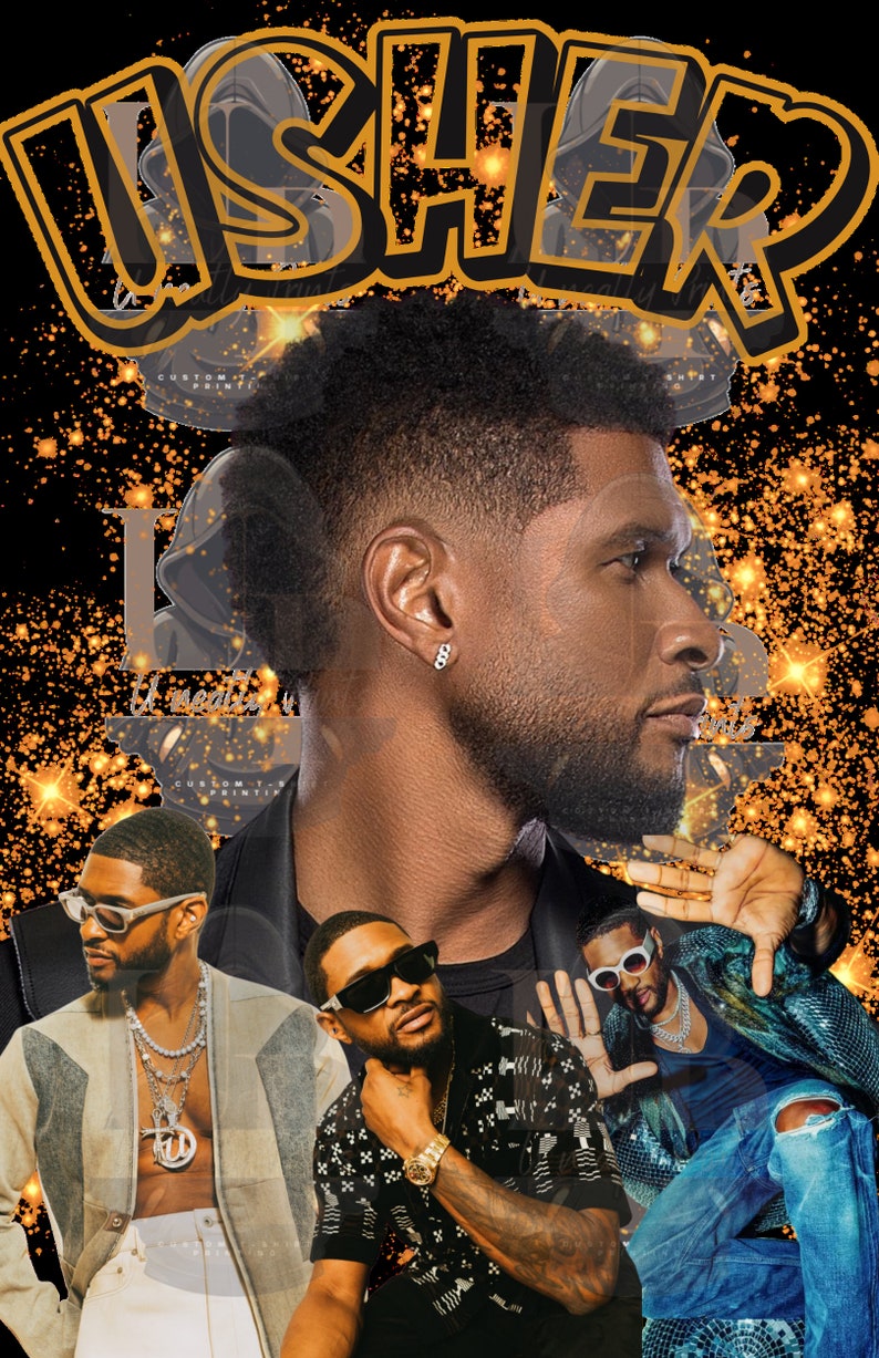 Usher Png, Dtf, Digital File 2 Versitile Options - Etsy