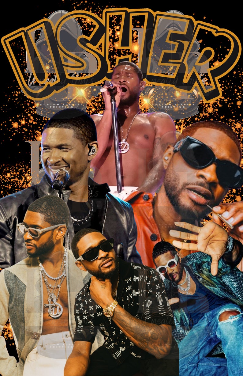 Usher Png, Dtf, Digital File 2 Versitile Options - Etsy
