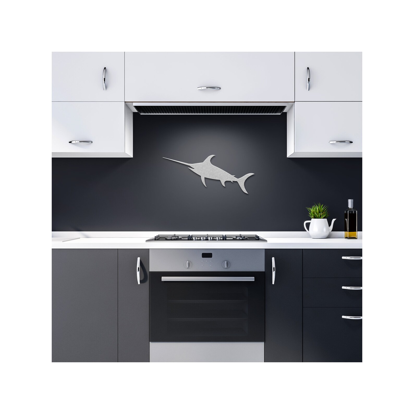 Swordfish Metal Wall Art | Ocean Fish Metal Decor | Aquatic Home Decor ...