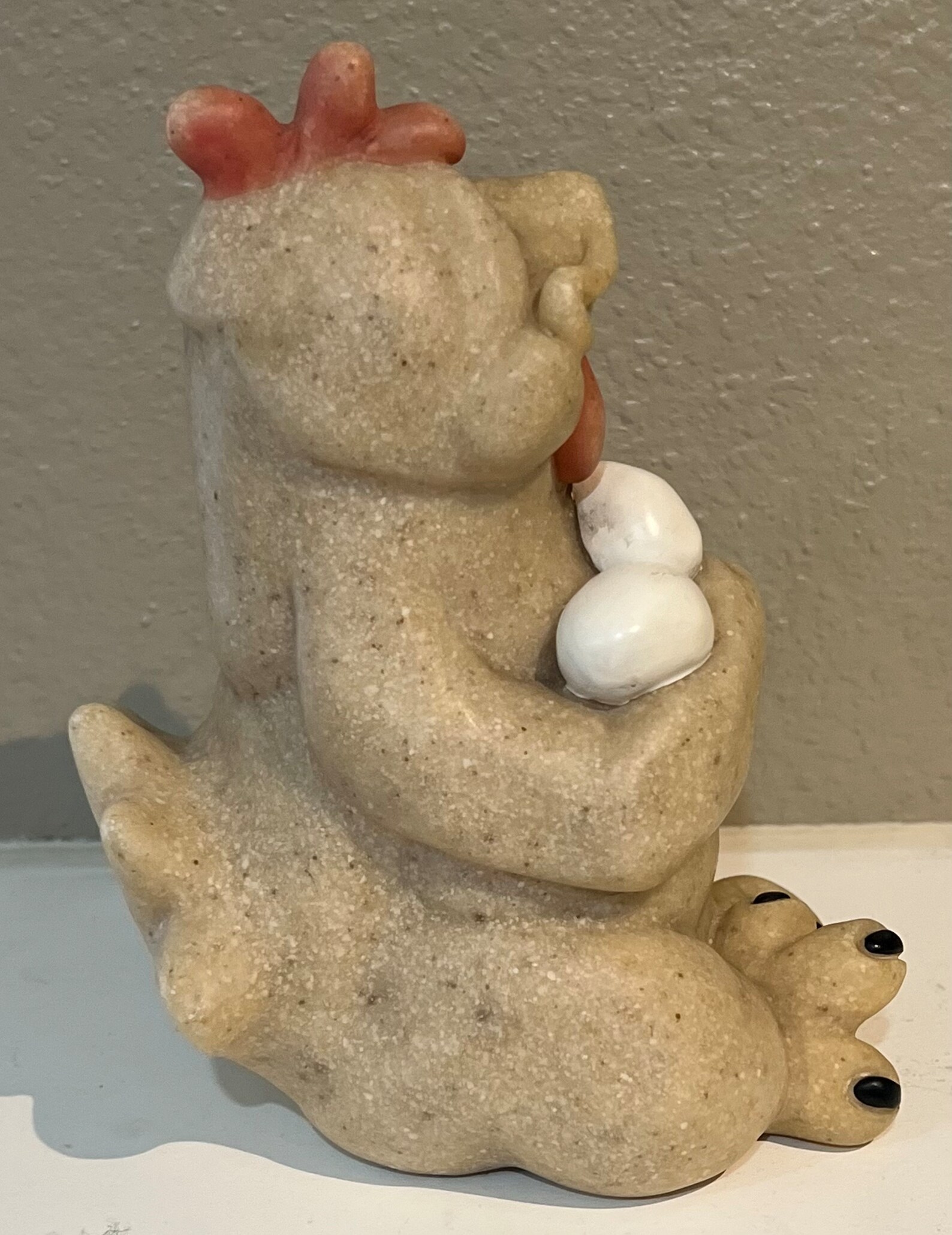 Vtg. Second Natures Quarry Critters Stone Cluck Chicken With Eggs ...