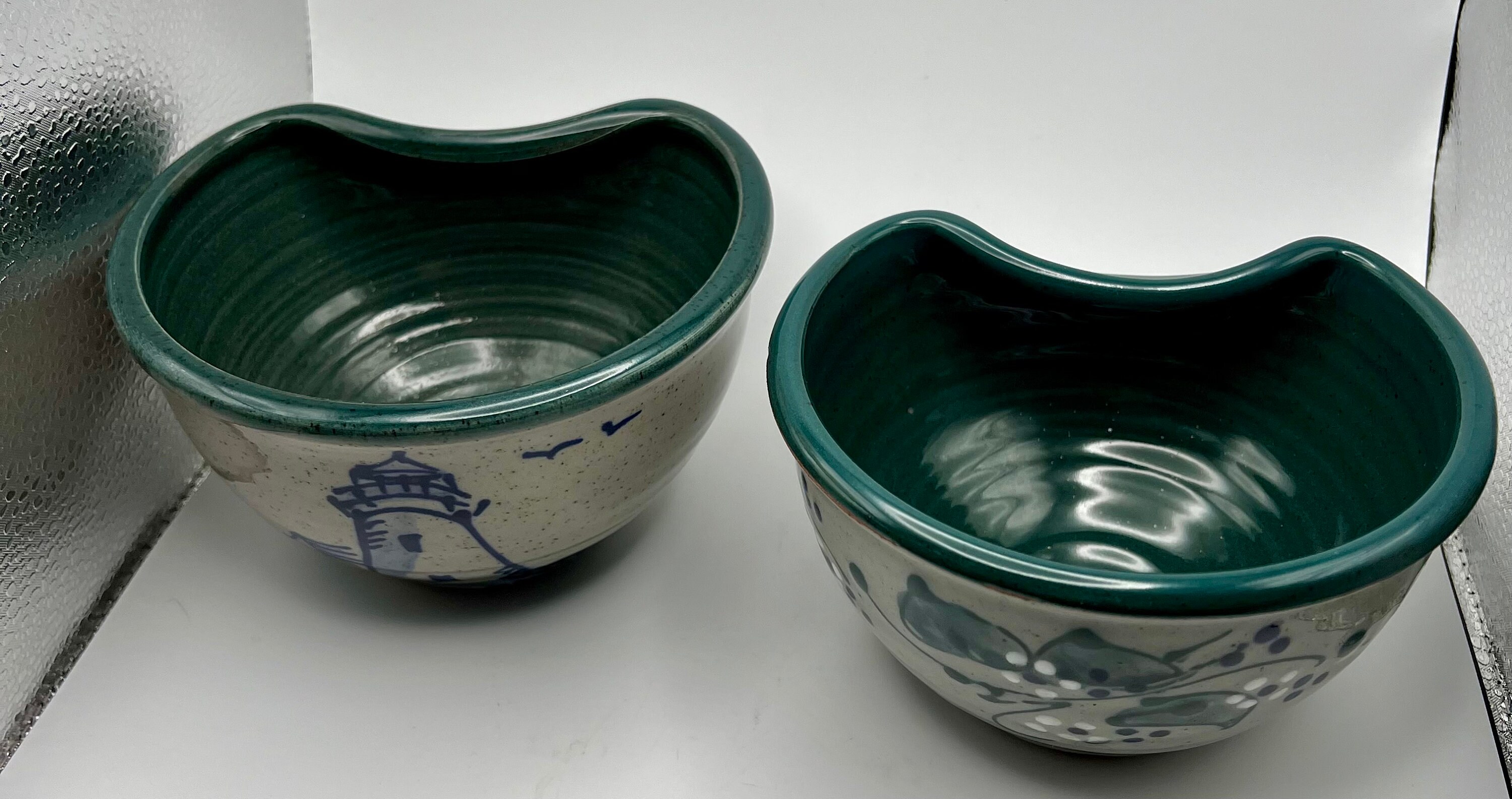 Set of 2 GREAT BAY Pottery Chowder Bowls. Handmade in 2003 & 2005 in ...