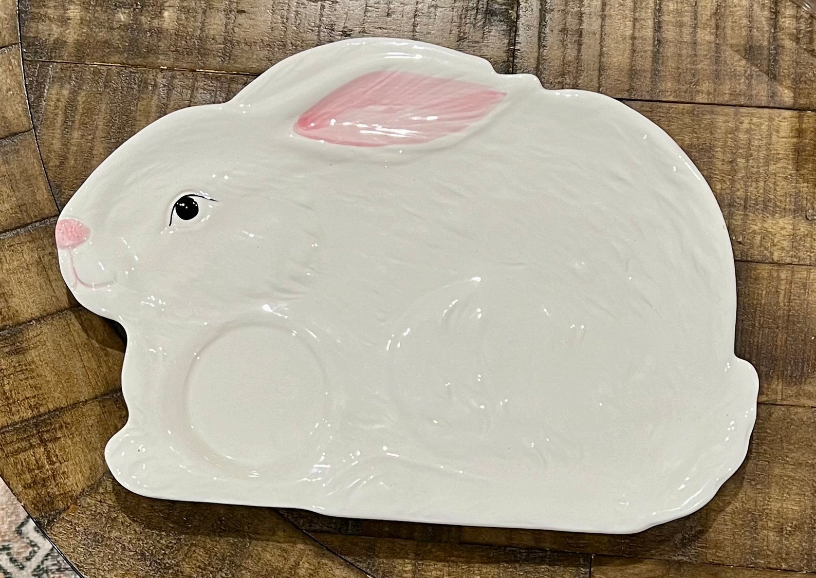 Vtg Easter White Rabbit Serving Platter Chip/dip/charcuterie Japan - Etsy