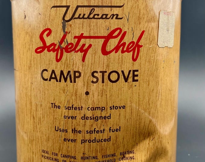 Vtg. VULCAN safety Chef Camp Stove - Etsy