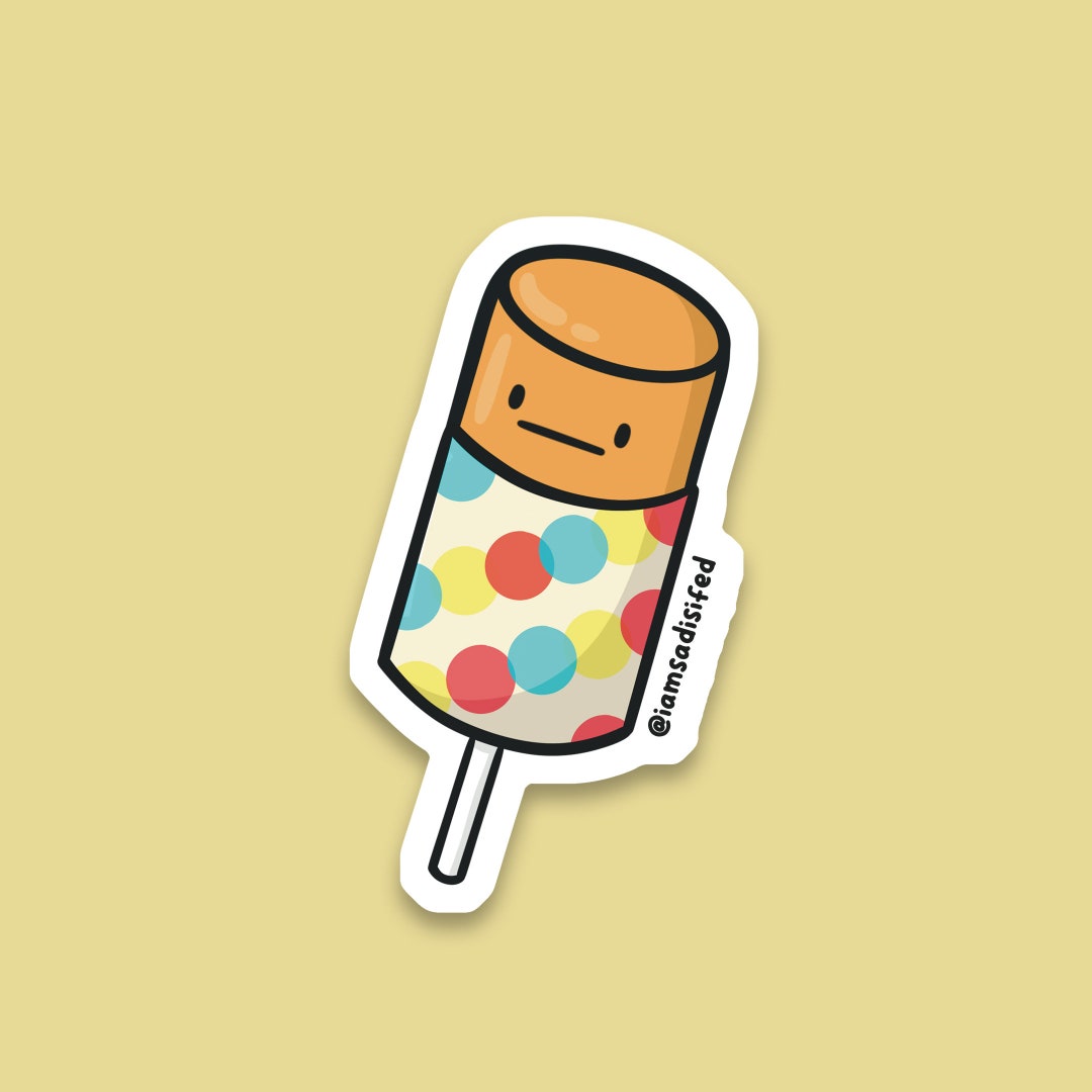 Push up Popsicle Sticker | Laminated Matte Vinyl Sticker | Cute Sticker ...
