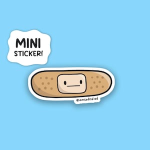 Band-aid Mini Sticker | Laminated Matte Vinyl Sticker | Cute Sticker ...