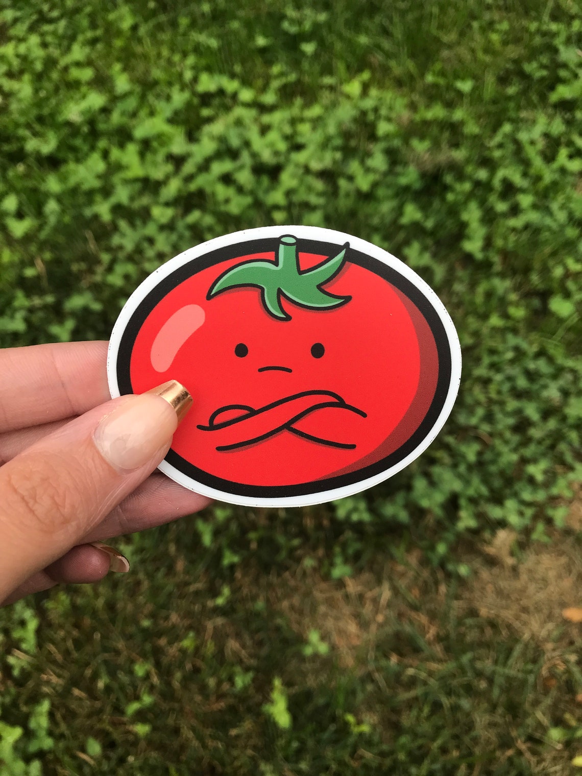 No-mato Sticker Cute Tomato Sticker Weatherproof Sticker - Etsy