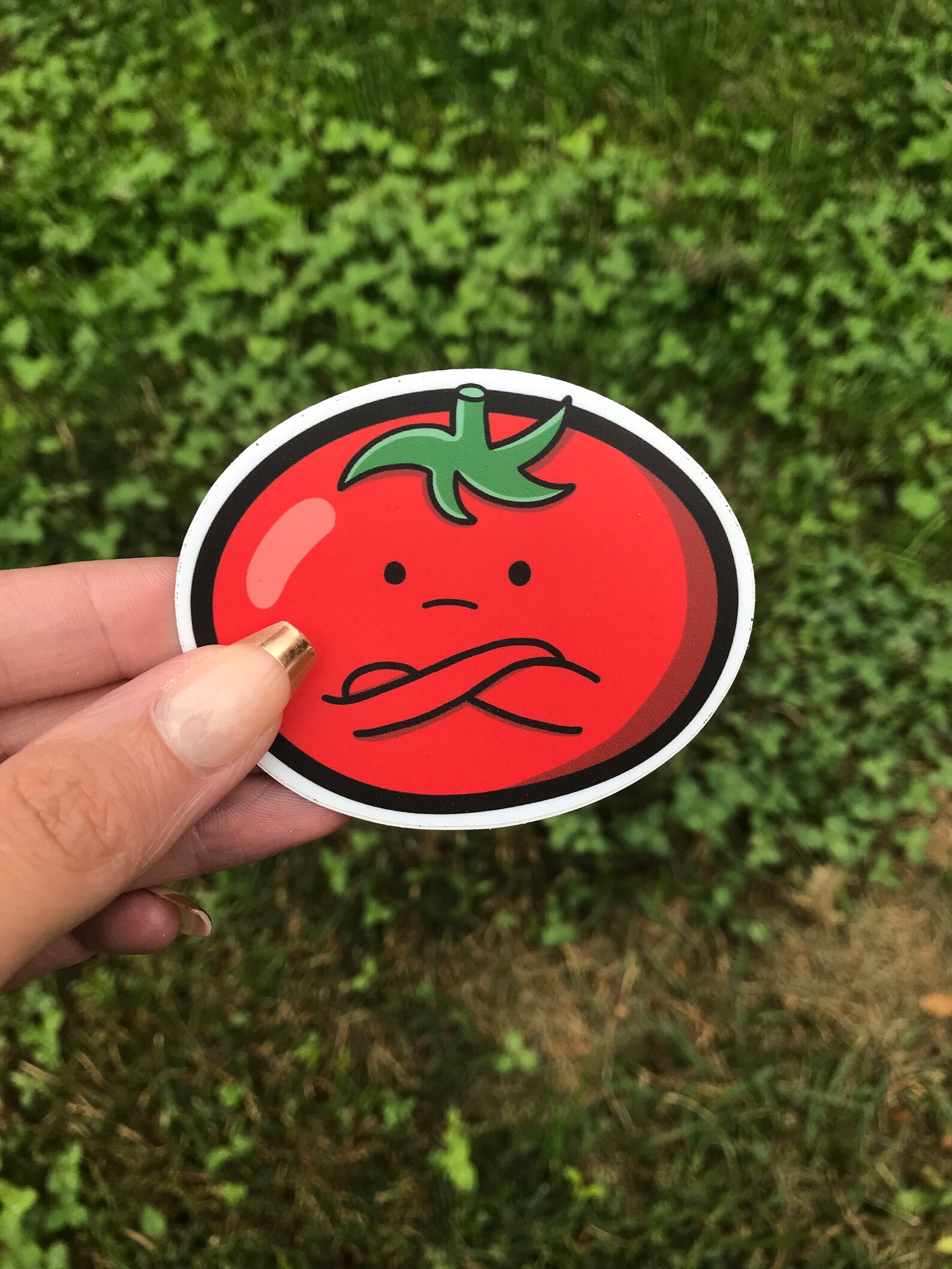 No-mato Sticker Cute Tomato Sticker Weatherproof Sticker - Etsy