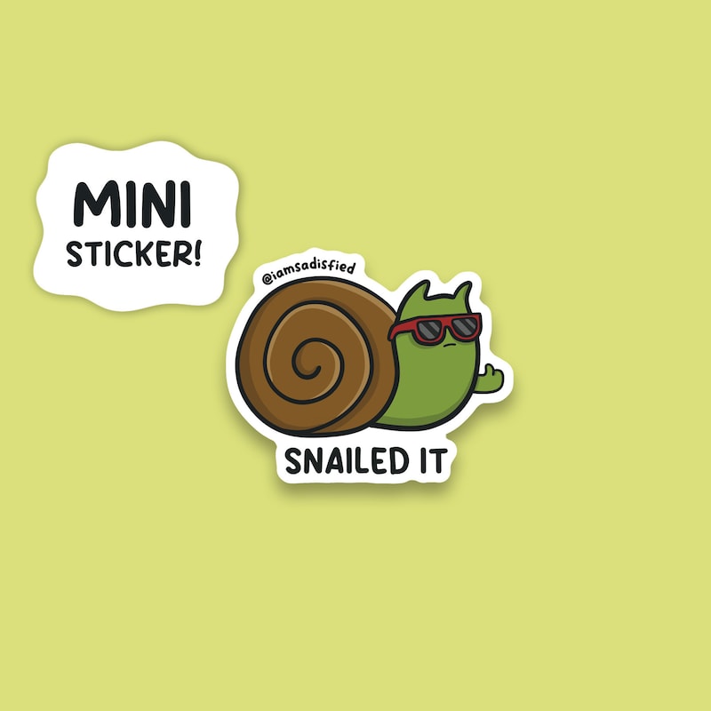 Snail Nail Sticker - Etsy