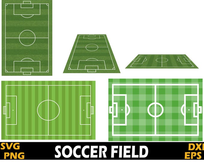 Soccer Field SVG Files, Football Field Cut Files, Soccer SVG Vector ...
