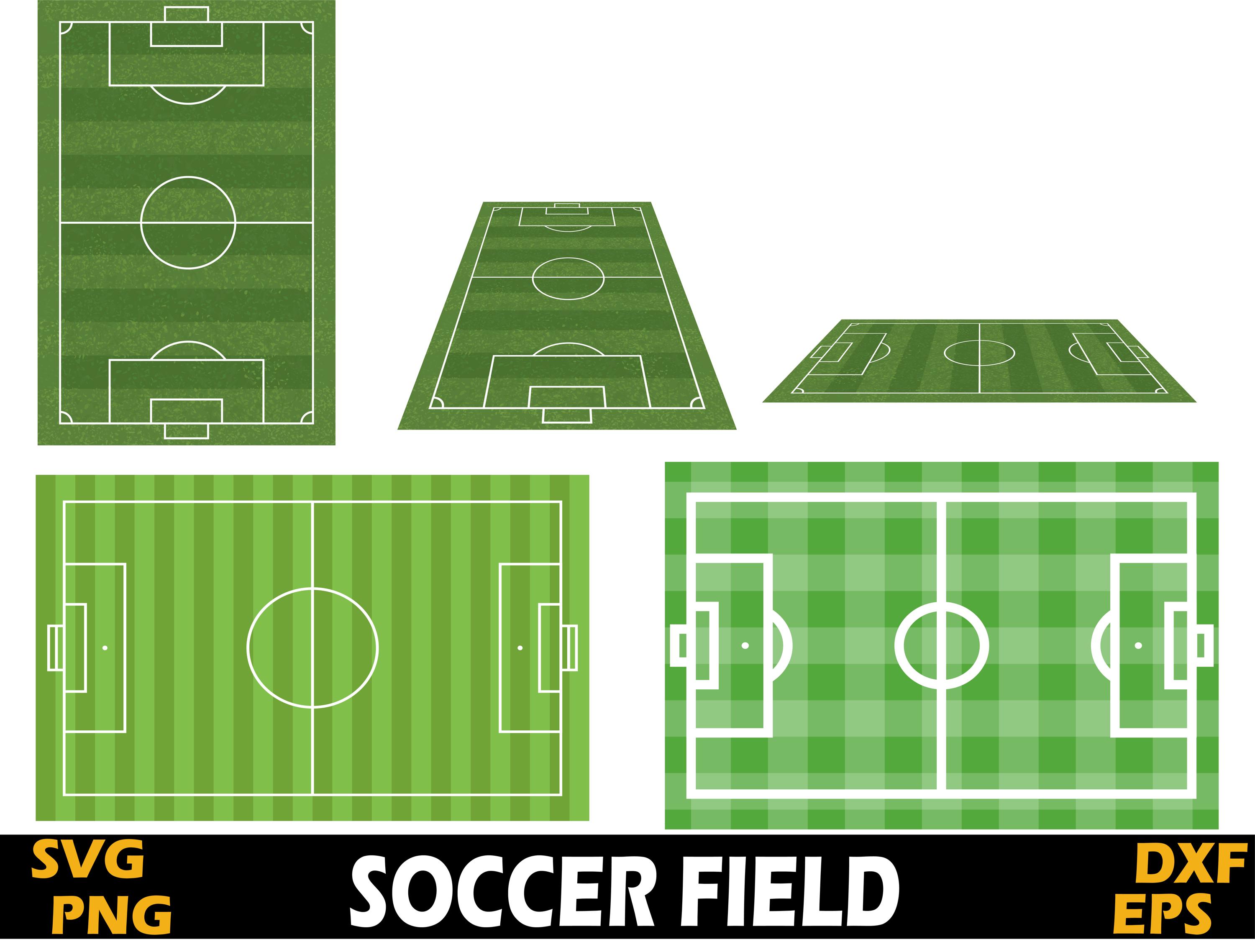 Soccer Field SVG Bundle, Football Field Clipart (png, Dxf, Eps) - Etsy