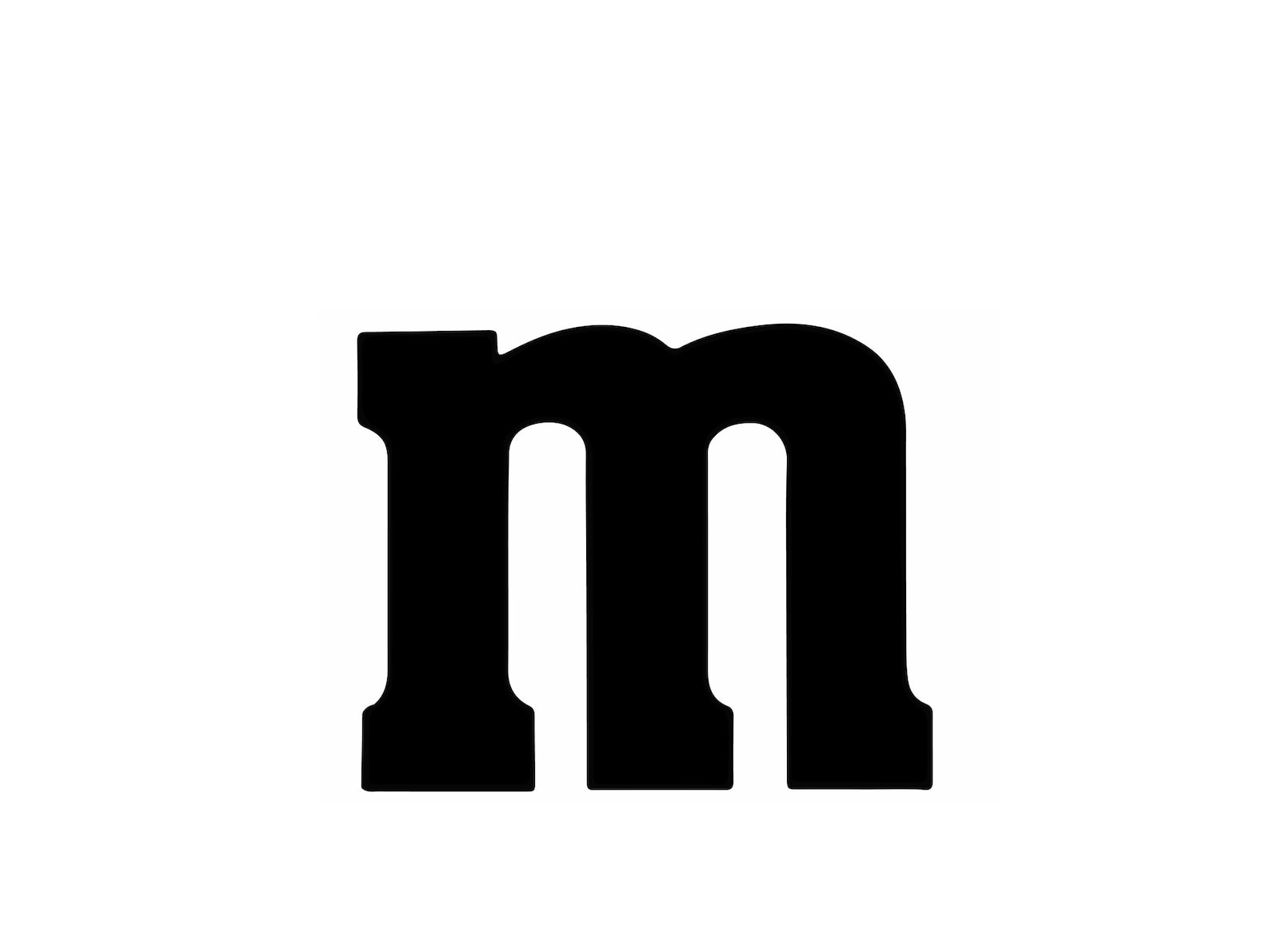 Lowercase Letter M SVG: Cut Files, Layered Vector (digital Download) - Etsy