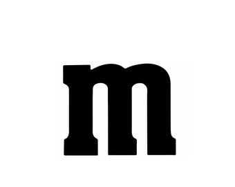 Lowercase Letter M Silhouette SVG Lowercase Letter M PNG - Etsy
