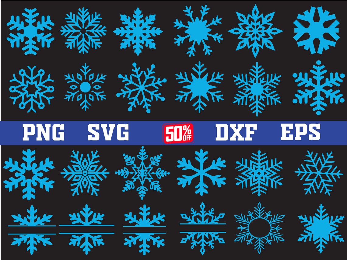 Snowflake Svg Bundle , Snow Flake Svg , Winter Flake Svg , Snowflake ...