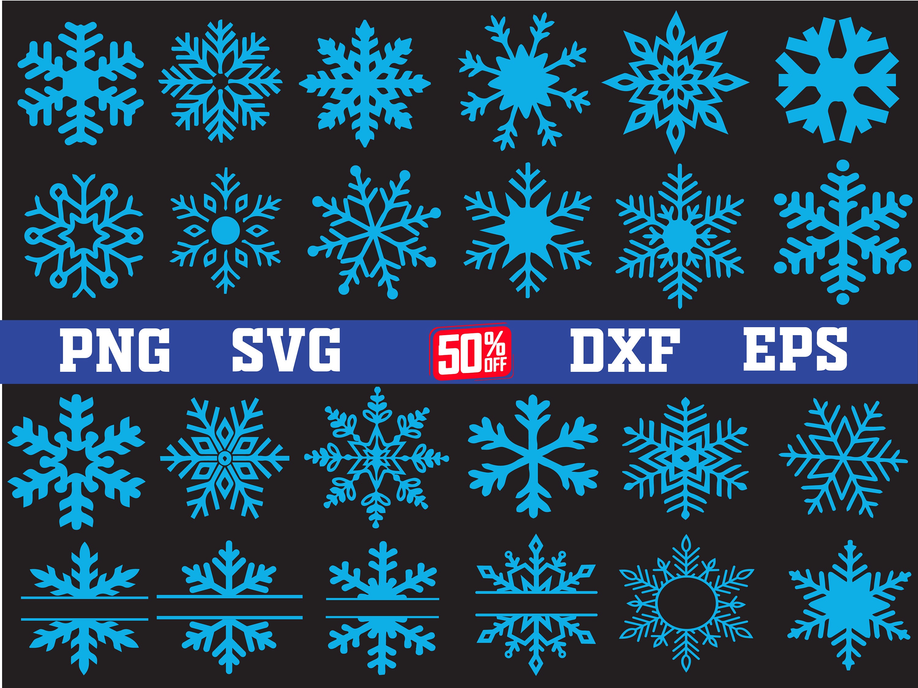 Snowflake Svg Bundle Snow Flake Svg Winter Flake Svg - Etsy Canada