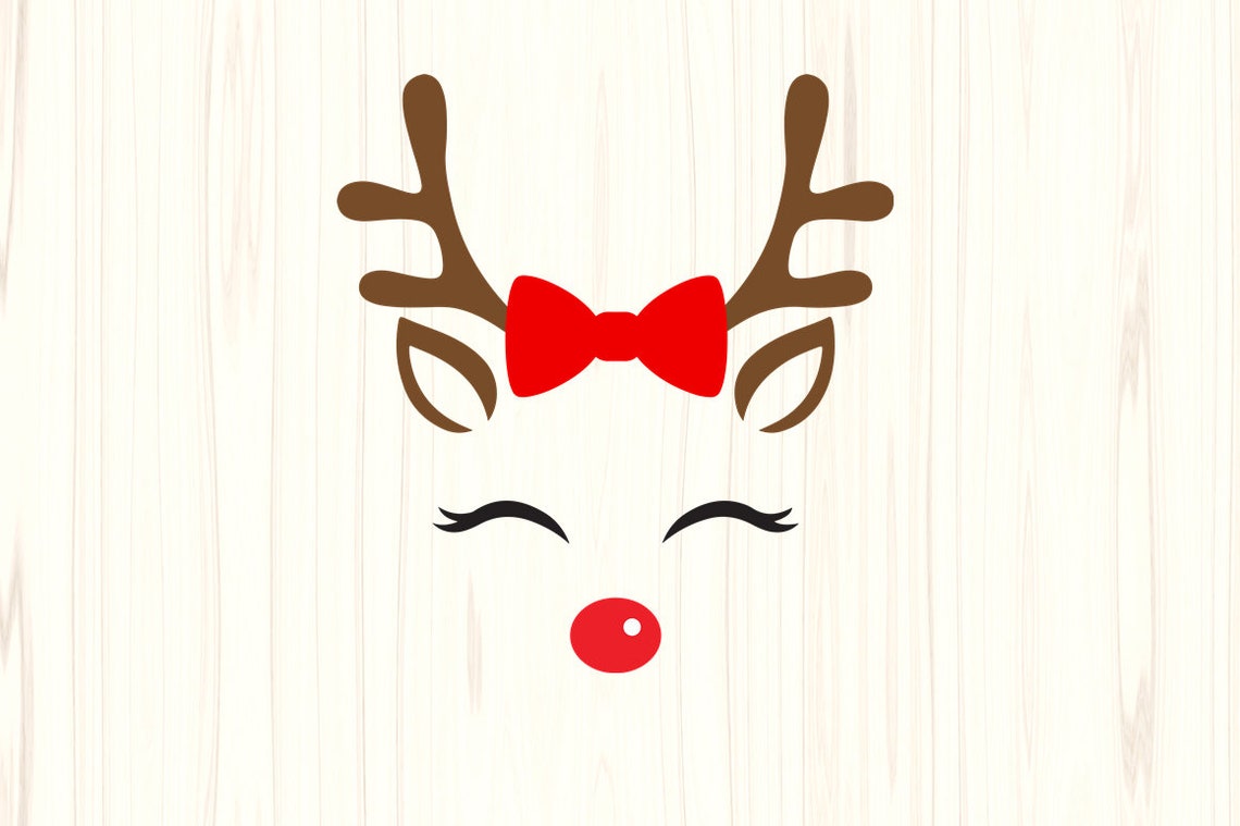 Reindeer SVG , Reindeer Face SVG , Girl Reindeer SVG, Boy Reindeer Svg ...