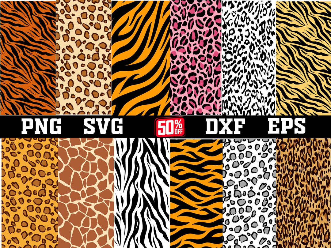 Animal Print Svg Bundle , Leopard Print SVG , Cow Print Svg , Cheetah ...