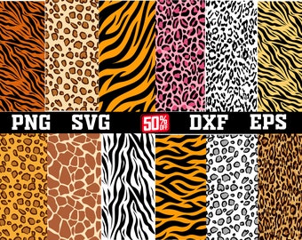 Animal Print Bundle Seamless Cheetah Print Svg Cheetah Print Png Cow ...
