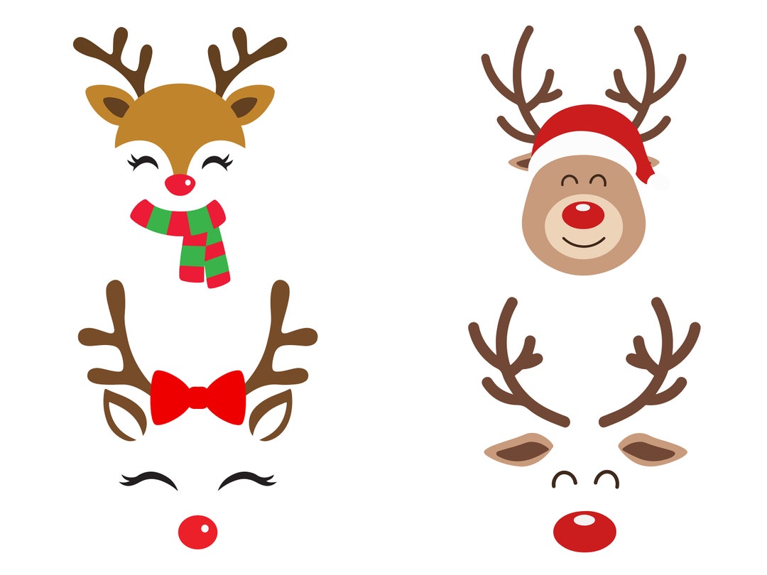 Reindeer SVG , Reindeer Face SVG , Girl Reindeer SVG, Boy Reindeer Svg ...