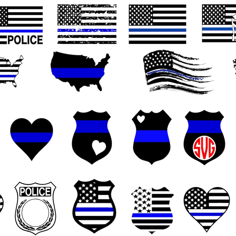 Police Svg - Etsy