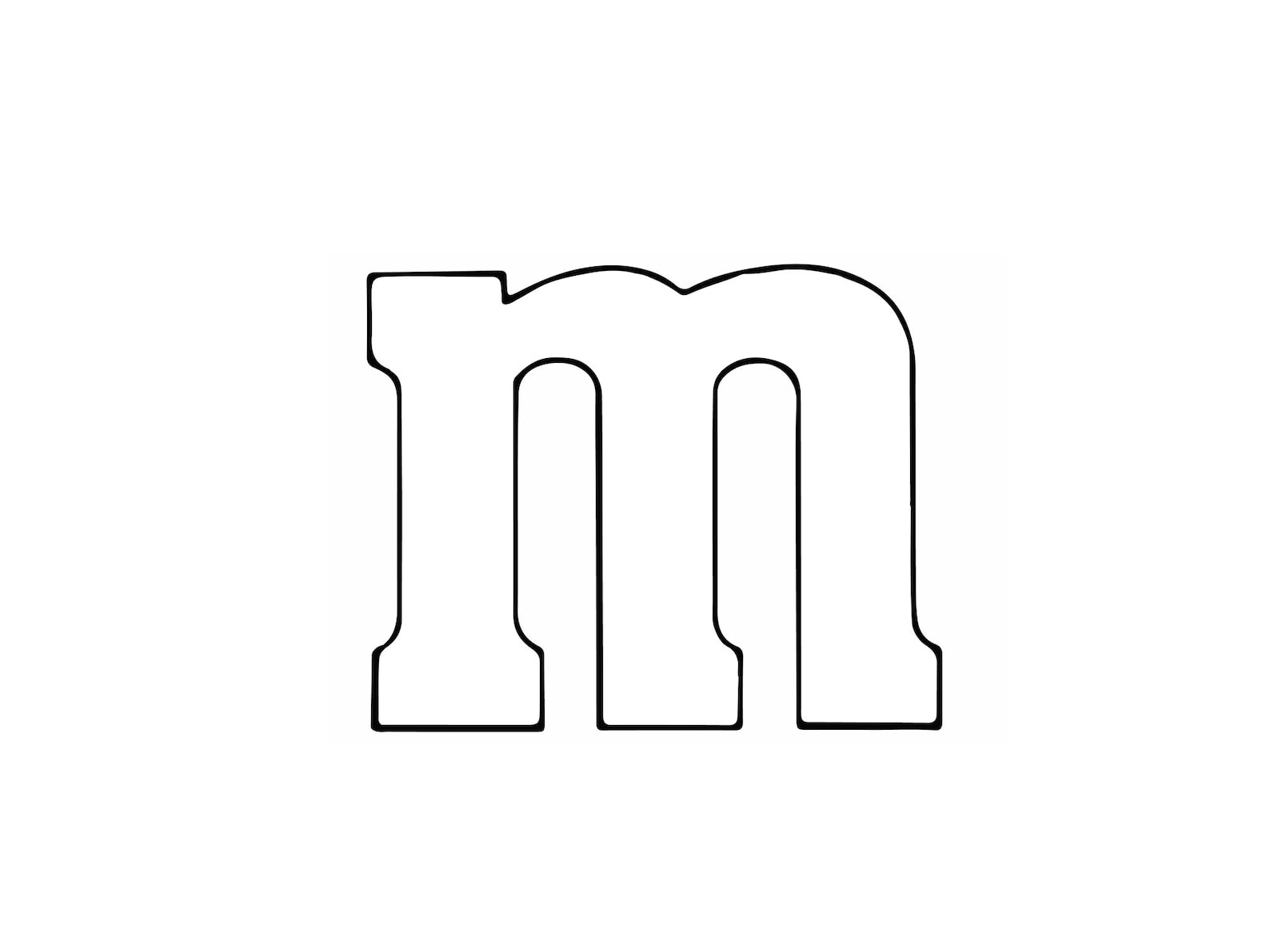 Lowercase Letter M SVG: Cut Files, Layered Vector (digital Download) - Etsy