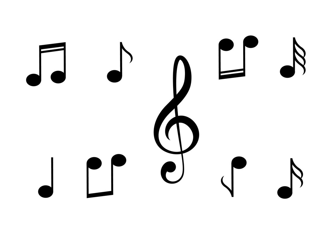 Music Notes SVG Music Notes SVG Bundle Band SVG Png Dxf - Etsy