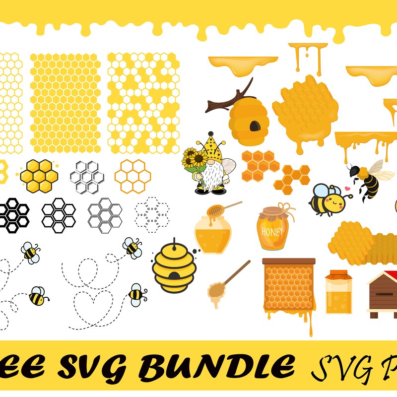 Honey Bee Svg - Etsy