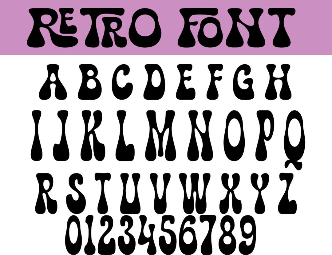 Retro Font SVG , Retro Font , Alphabet Svg , Svg Font , Svg Font ...