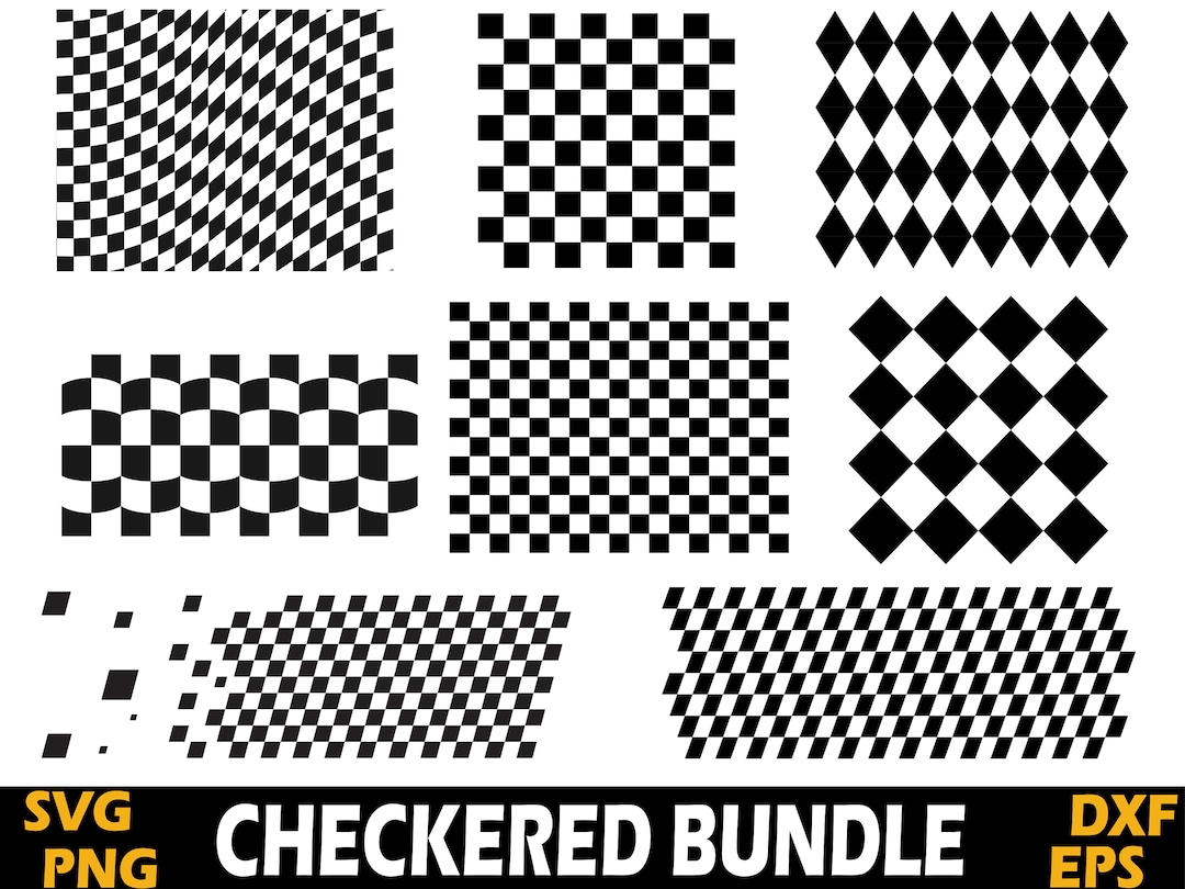 Checkered Svg Bundle , Checkered Svg Png , Checkered Pattern Svg ...