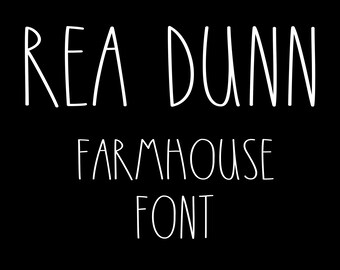 Rae Dunn Font Svg , Farmhouse Font , Rae Dunn Alphabet SVG , Skinny ...