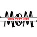 Mom Svg, Mama Svg, Mom Split Monogram, Mom Monogram Svg, Mom Name Frame ...