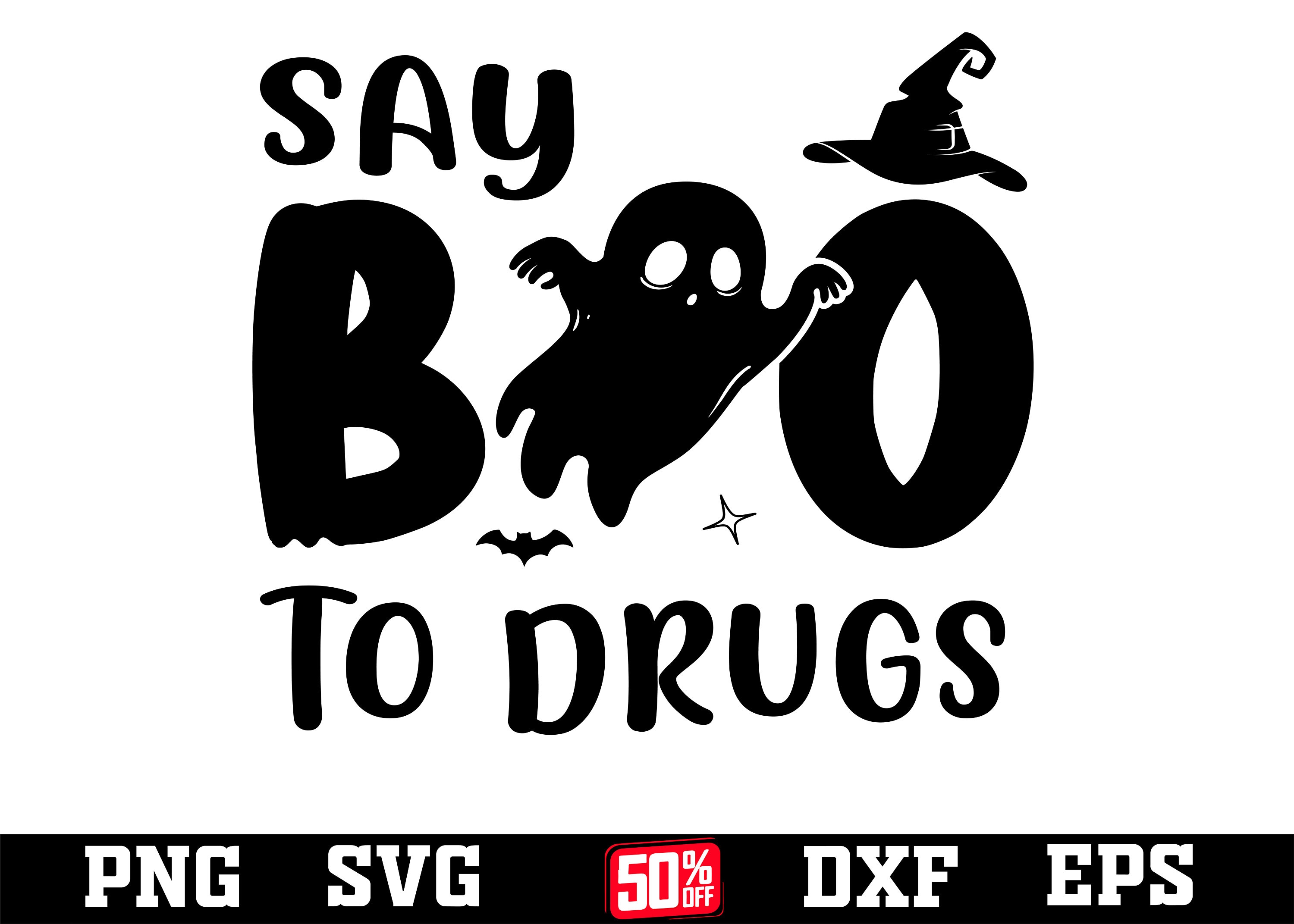 Red Ribbon Week SVG PNG, Say Boo to Drugs Design (digital Download) - Etsy