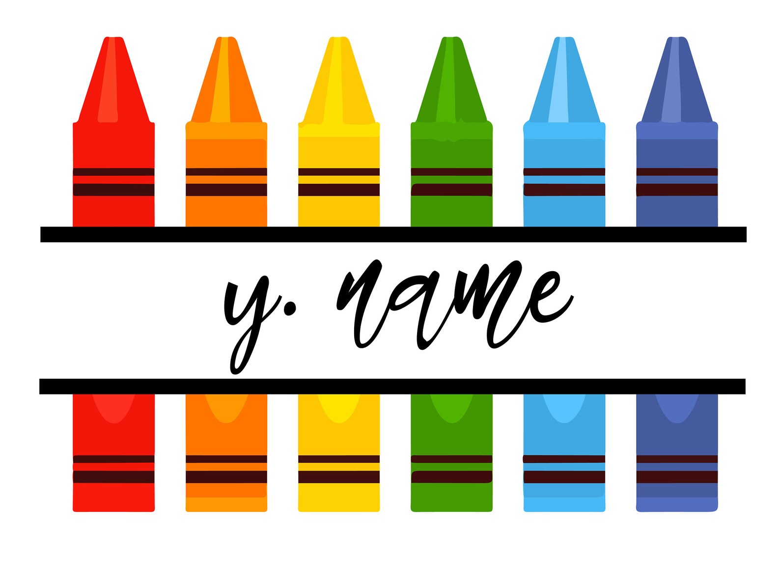 Crayon Svg Crayon Monogram Svg Crayon Name Svg Crayon Set - Etsy