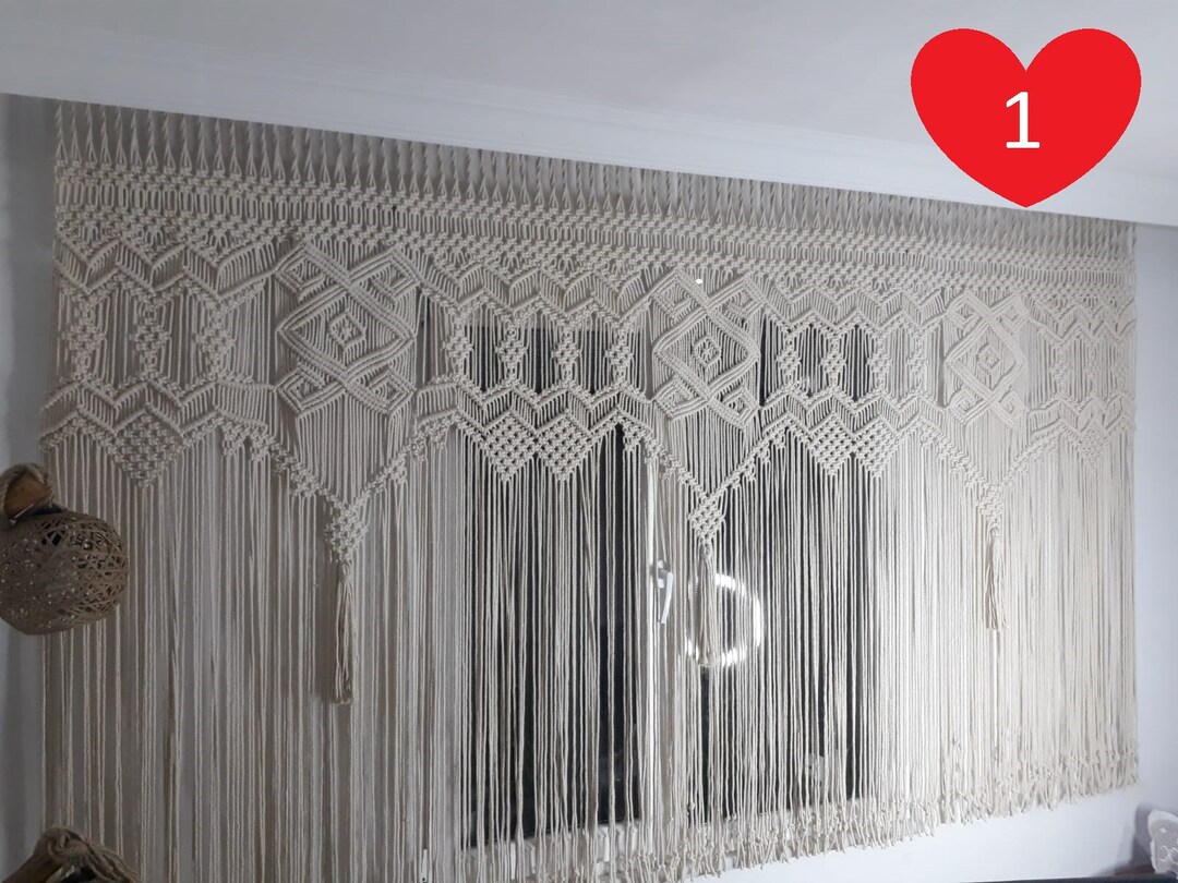 Custom Macrame Window Curtain - Etsy