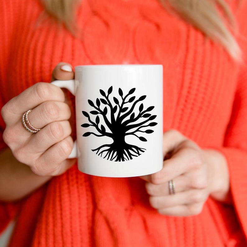 Tree of Life Bundle Design SVG PNG, Tree Silhouette Clipart, Spiritual ...